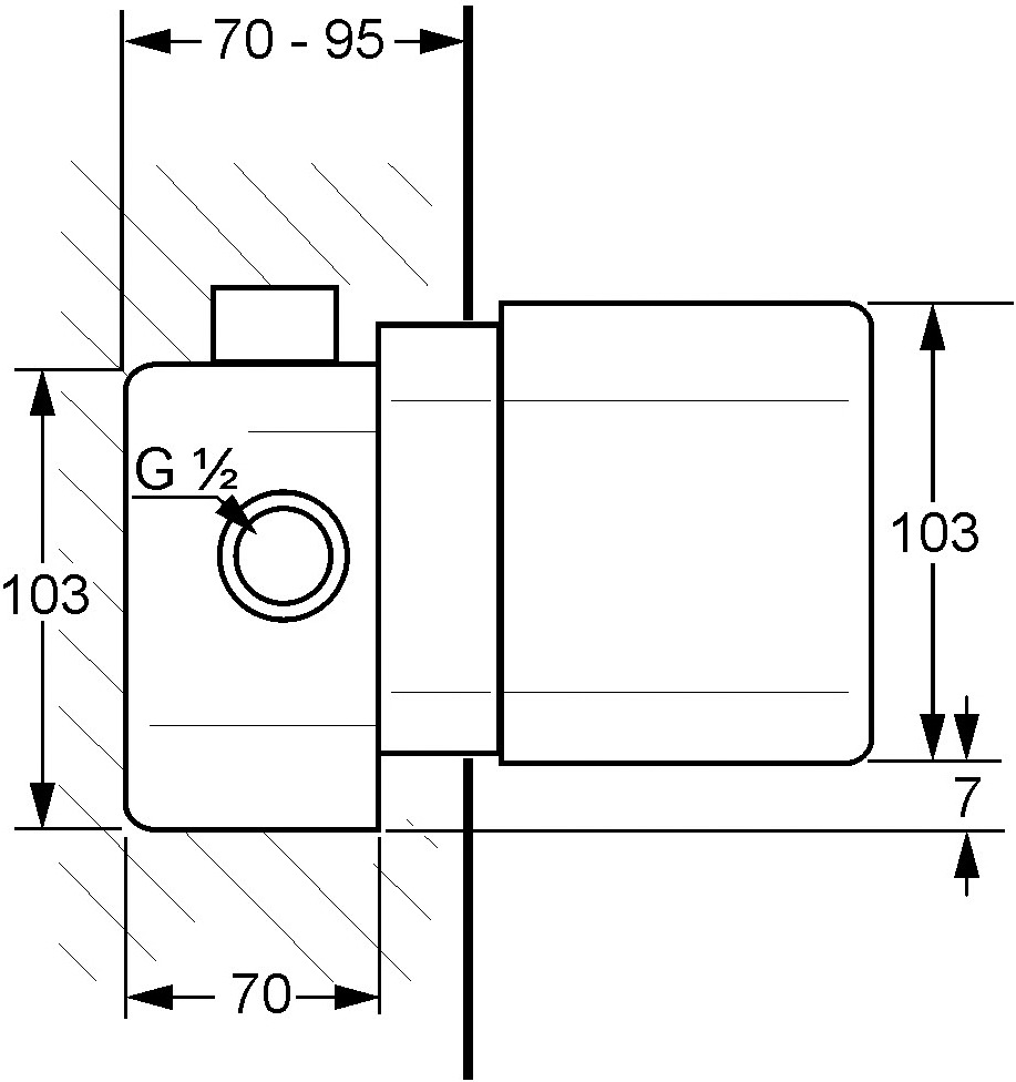 KLUDI concealed bath/shower mixer pre-installation set DN 15 33434 ...