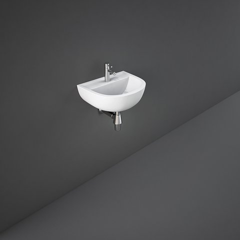 RAK-COMPACT Wash Basin Wall Hung Alpine White – Granito | Tiles and ...