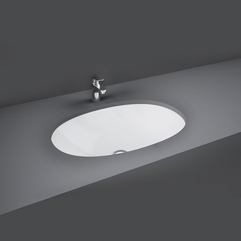 RAK-LILY Wash Basin Under Counter Alpine White – Granito | Tiles and ...