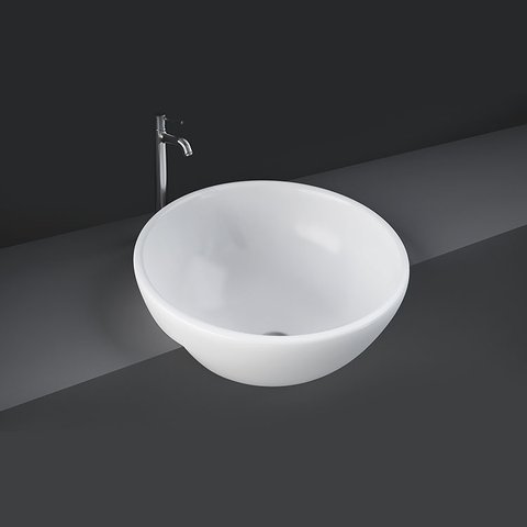 RAK-Luna Wash Basin Semi Recessed Alpine White Ivory – Granito | Tiles ...
