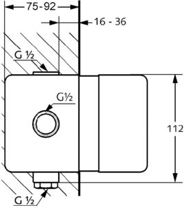 KLUDI concealed bath/shower mixer DN 15, pre-installation set 38625 ...