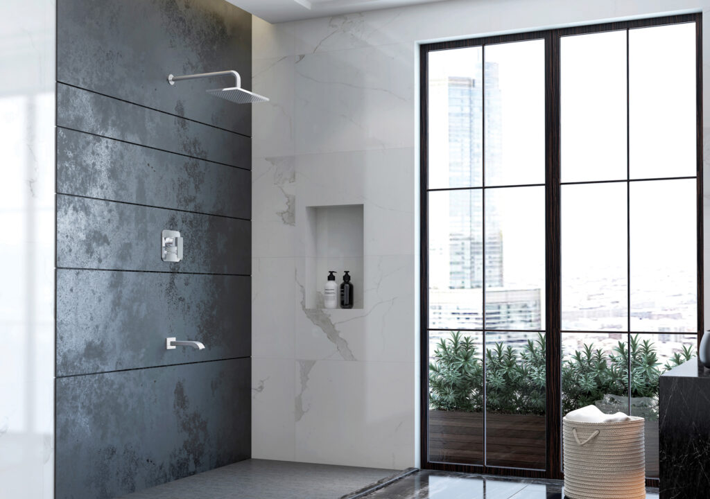 PROFILE concealed single lever bath and shower mixer, trim set RAK14075 ...